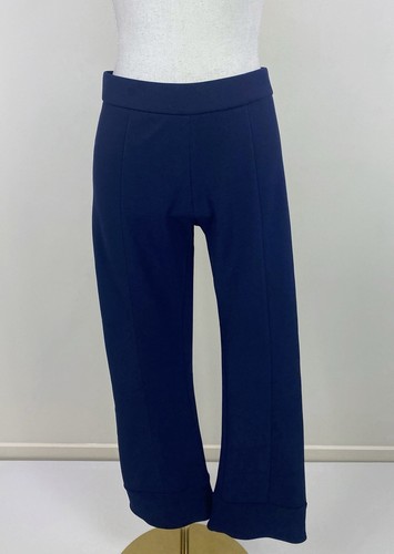 Caravan And Co Pants Size S 8 10 Navy Blue Stretch Cropped Flared Made ...