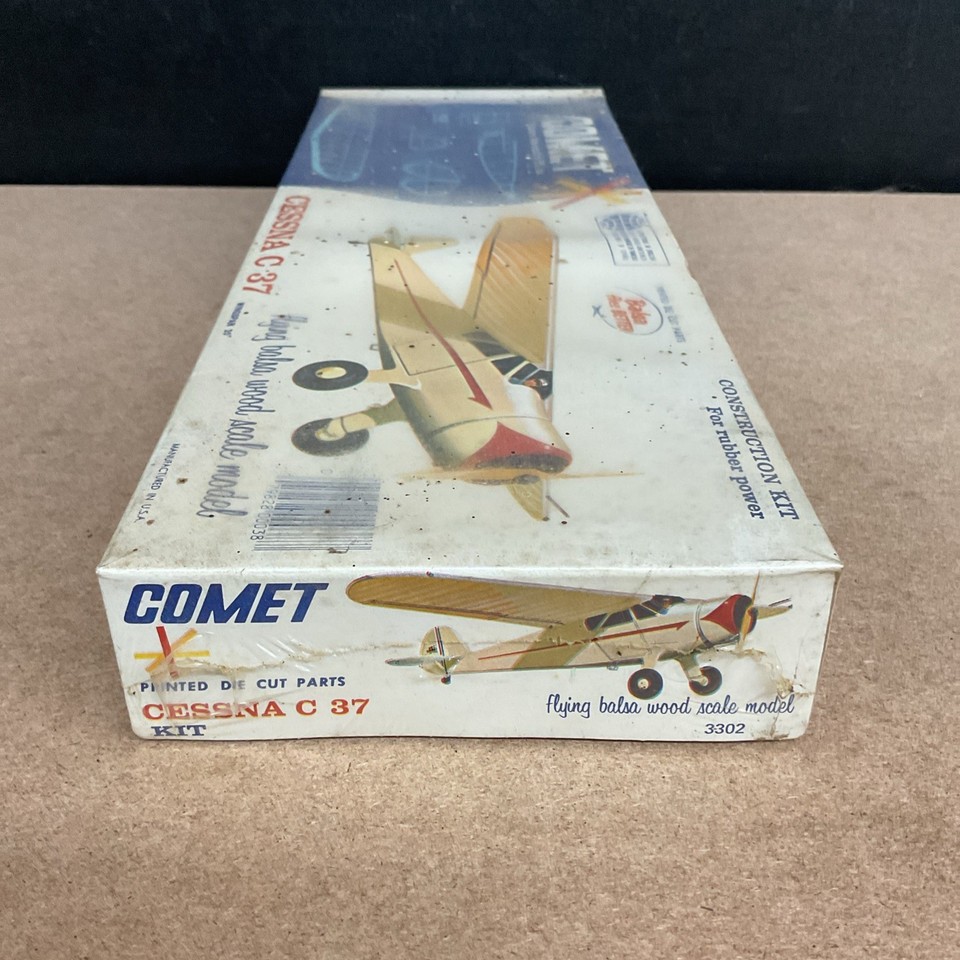 Comet Cessna C 37 No. 3302 Flying Balsa Wood Scale Model Kit | eBay