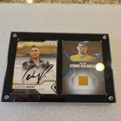 Anson Mount 'Pike' Autograph Strange New Worlds Card Set ☆STAR TREK ...