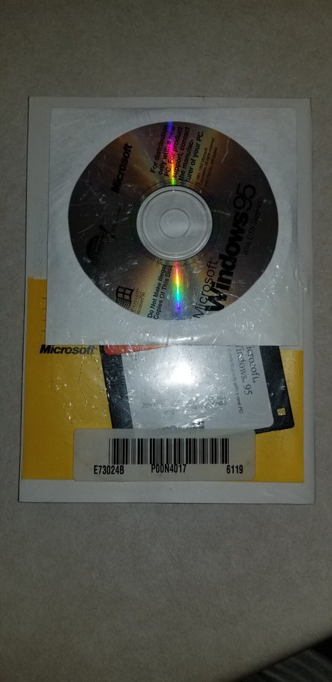 Microsoft Windows 95 Manual, Certificate of Authenticity COA, CD and Floppy disk | eBay