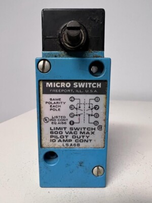 Micro Switch Heavy Duty Limit Switch LSA6B 600VAC 10A | eBay
