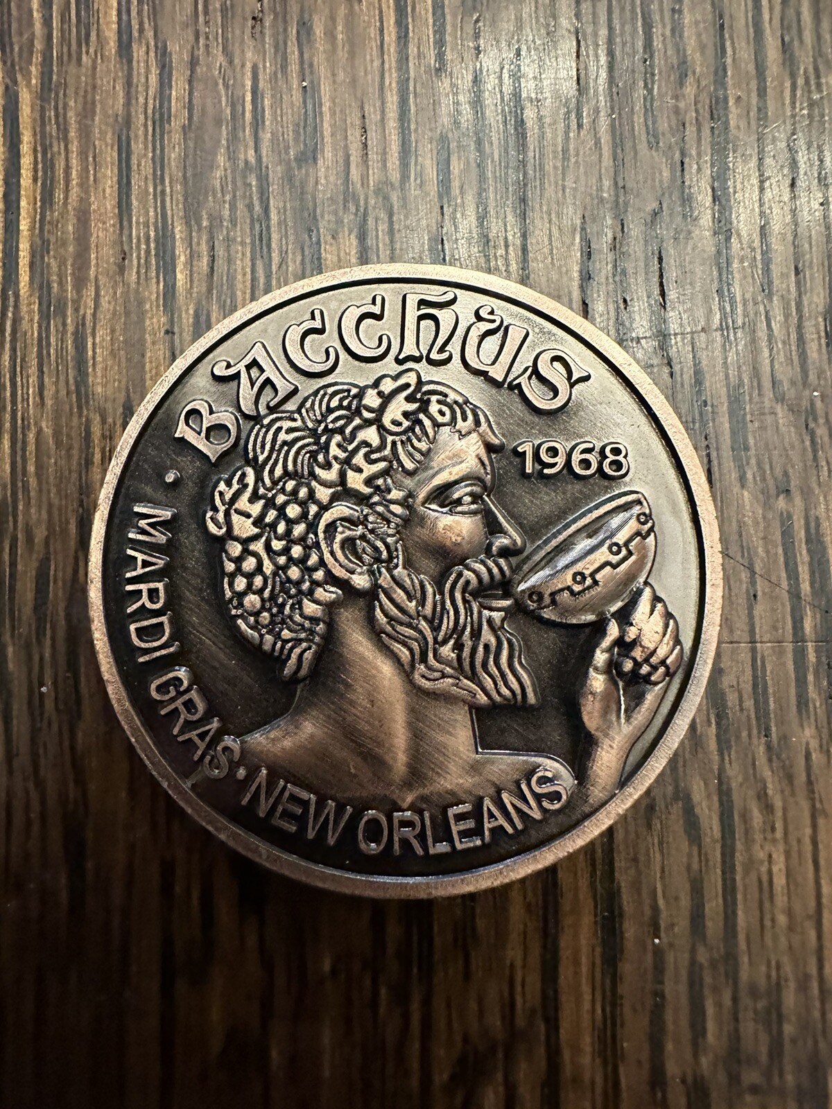 RARE 2022 Krewe Of Bacchus Riding Lieutenant Ant. Bronze- Mardi Gras | eBay