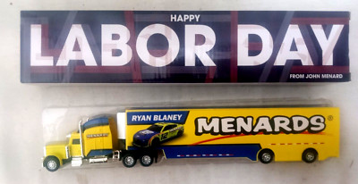 2023 Menards Labor Day Employee Exclusive Ryan Blaney Nascar Semi-Truck ...