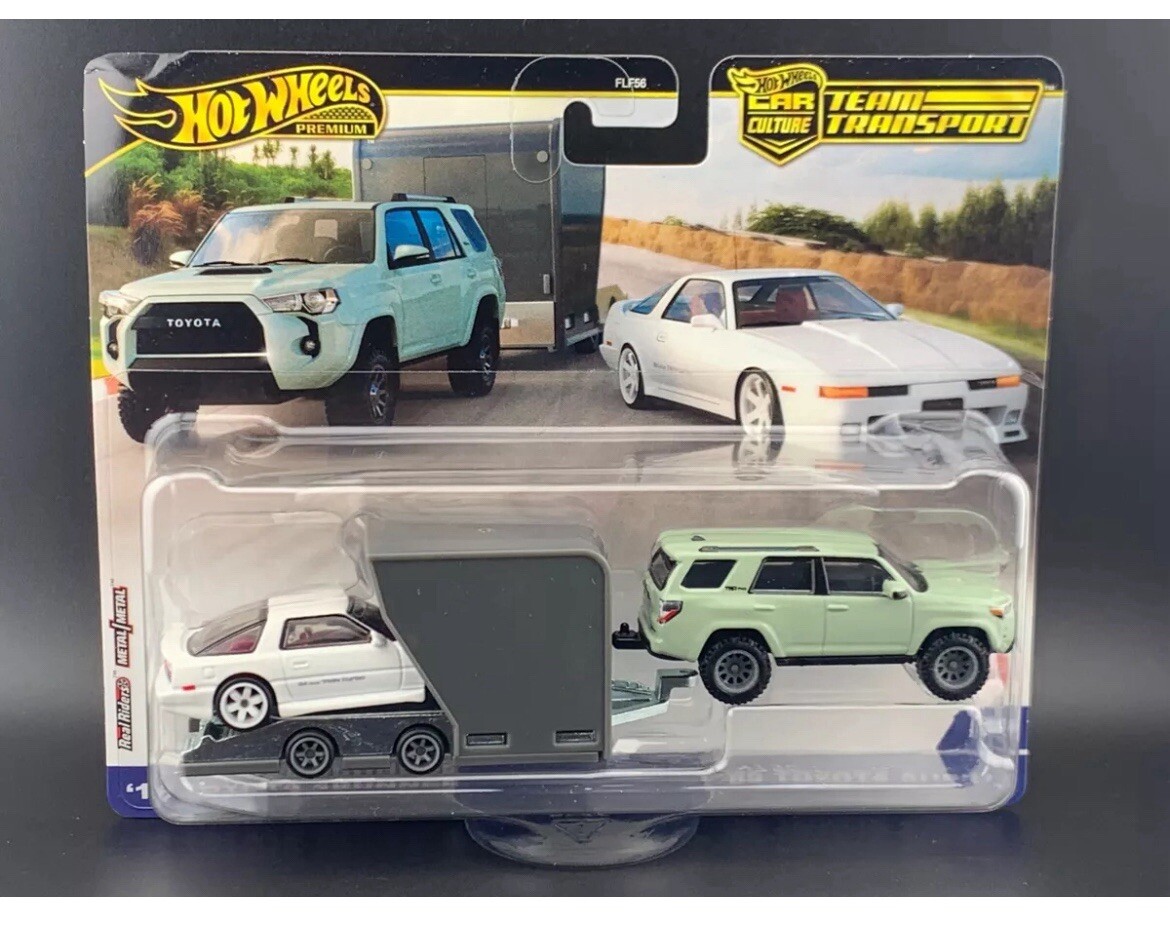 2024 Hot Wheels Premium Team Transport ‘18 Toyota 4Runner and ‘89 ...