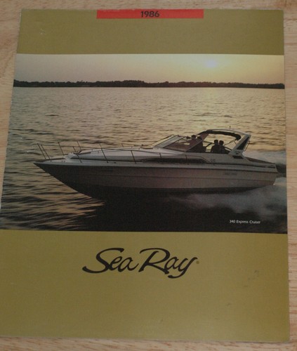 Vintage Sea Ray 1986 Weekender Sundancer Sport Boats Fold Out Poster ...