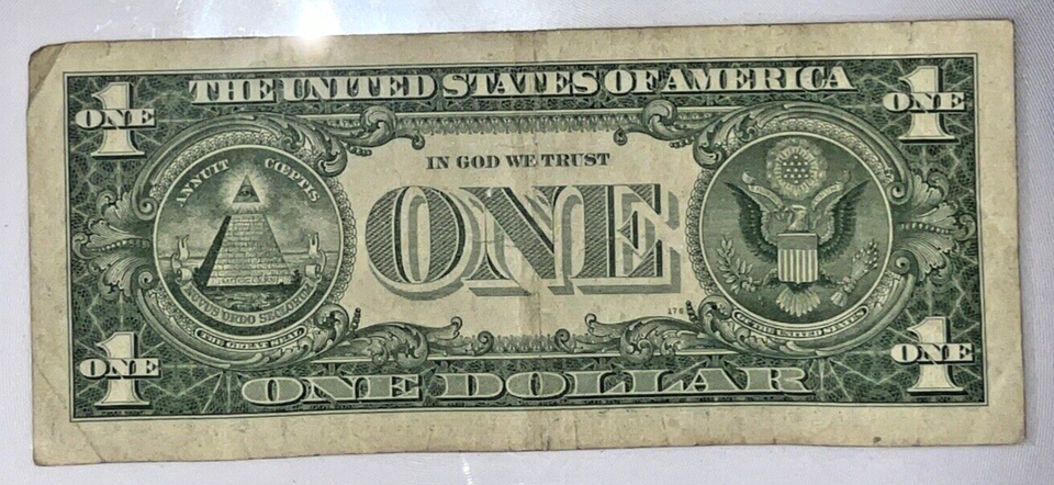 NEW LISTING-1957 One Dollar Blue Seal Series Note Silver Certificate ...