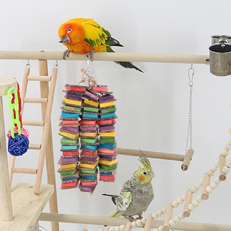 Parrot Toys for Birds Cardboard Big Bird Toys African Grey Parrot ...