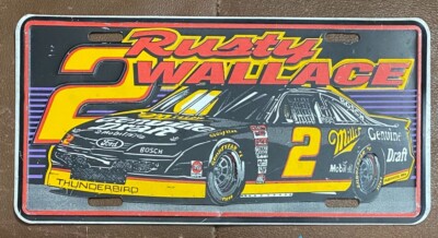 1995 NASCAR # 2 RUSTY WALLACE BOOSTER License Plate | eBay
