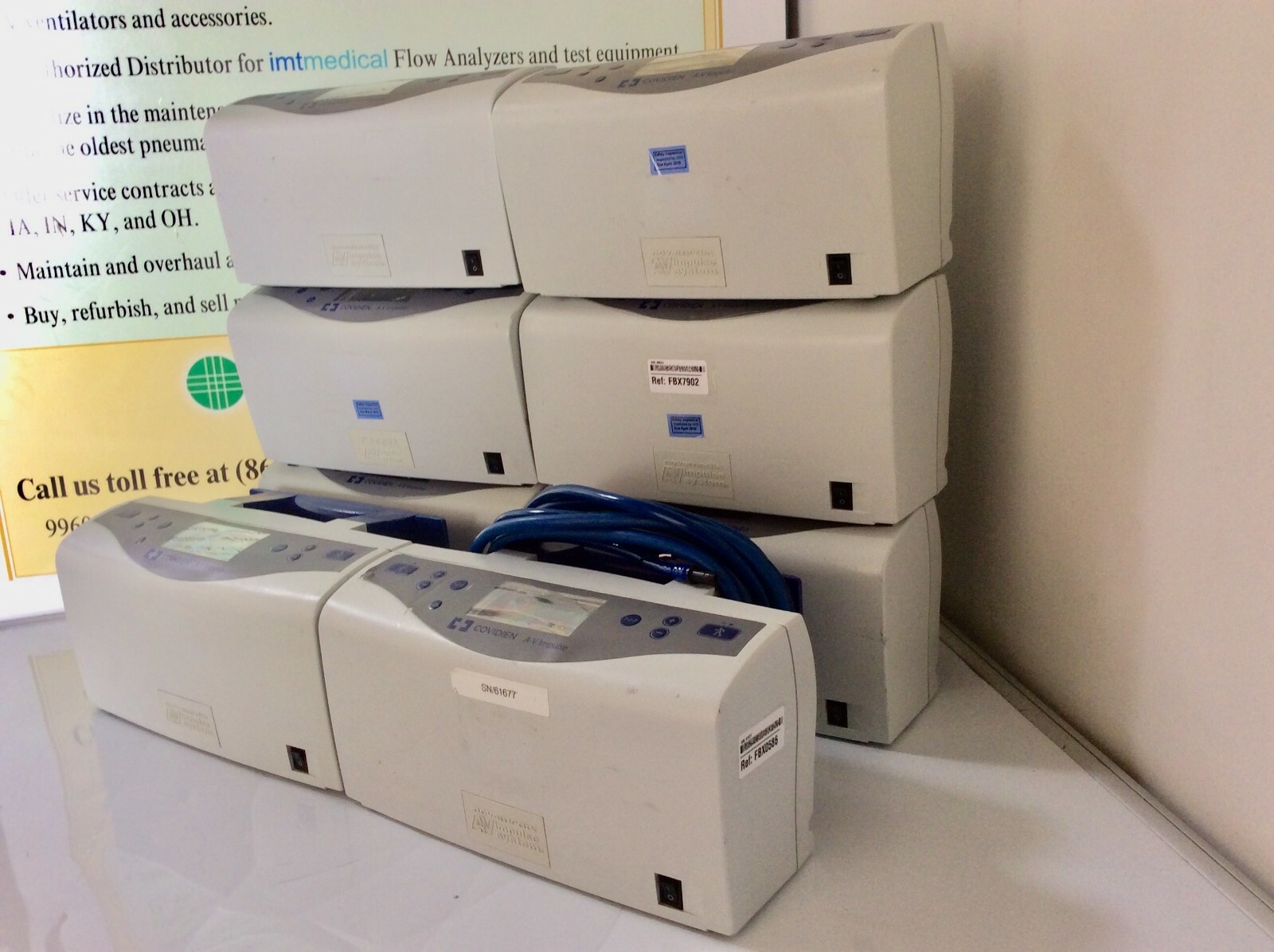 Lot of 8 USED Covidien A-V Impulse SCD Therapy Pump 6060 | eBay