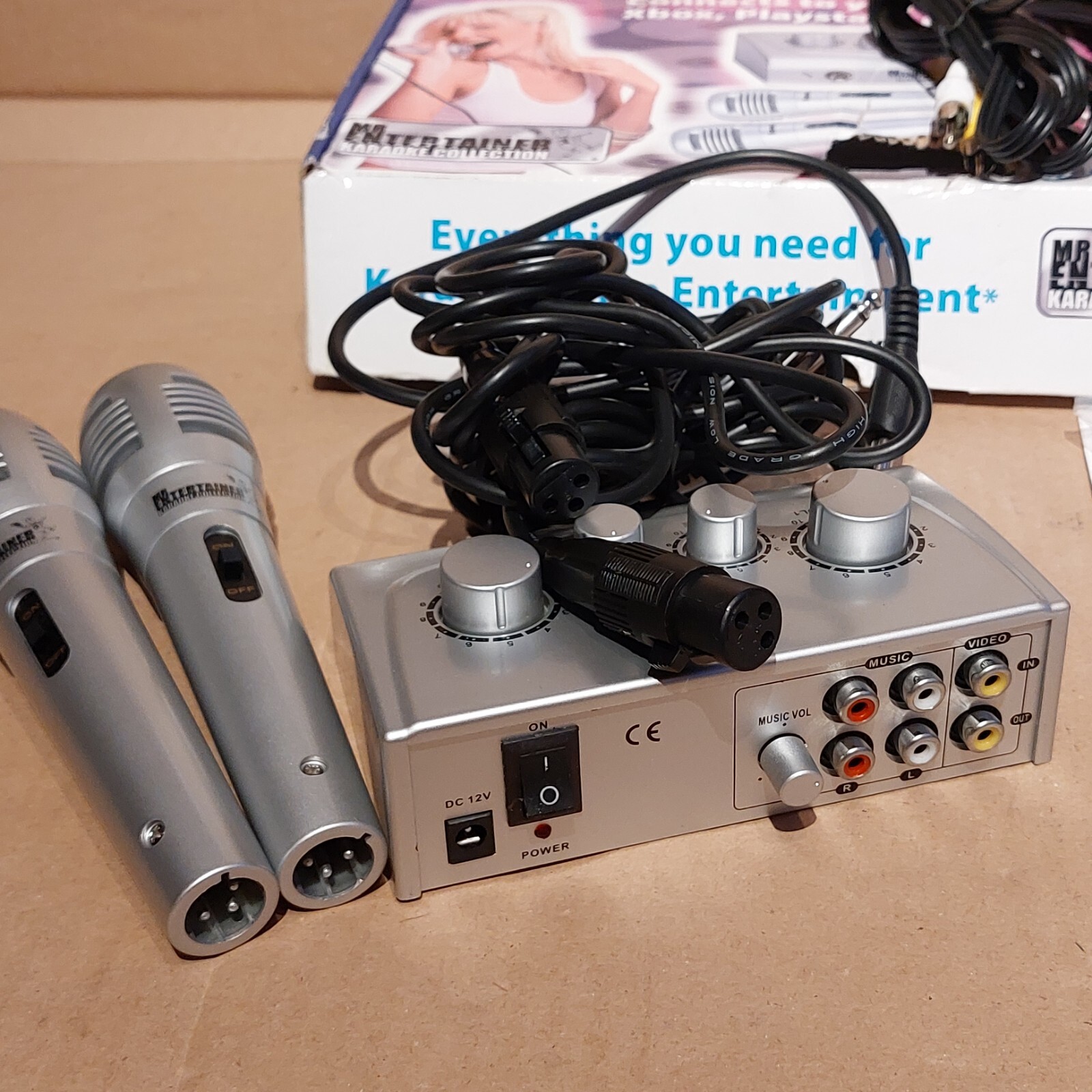 Job Lot of Retro Home Karaoke Equipment - Mic's, Control Units - Spares ...