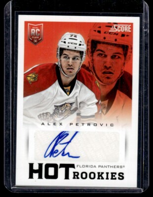 2013-14 Score Update Hot Rookies Signature Alex Petrovic Auto Florida ...
