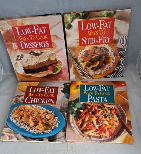 4 x Cooking Light Low-Fat Ways To Cook Cookbooks Stir-Fry, Desserts ...