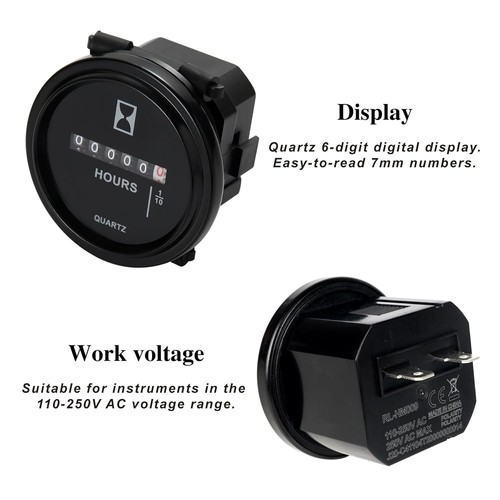Vibration Meter Hour Meter Gauge - For Infinity 35 & Other Compressor ...