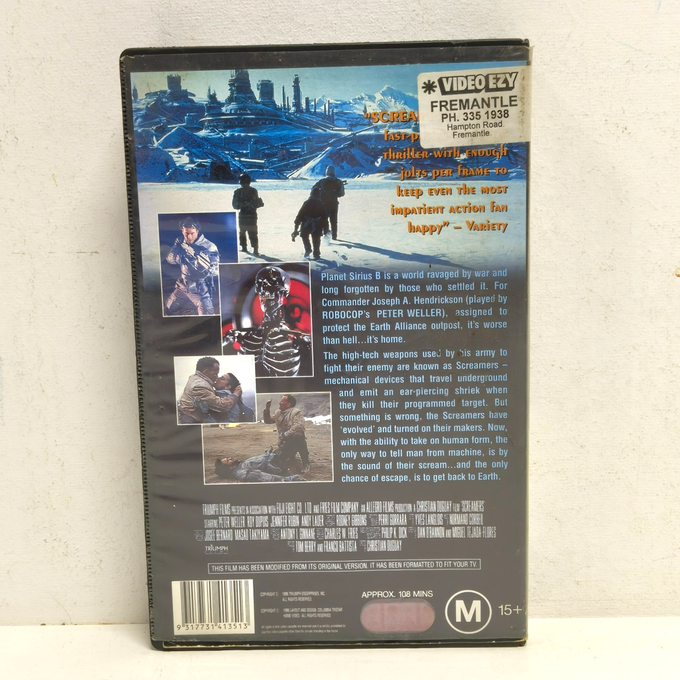 Screamers (1996) - Big Box Ex Rental - VHS Tape | eBay