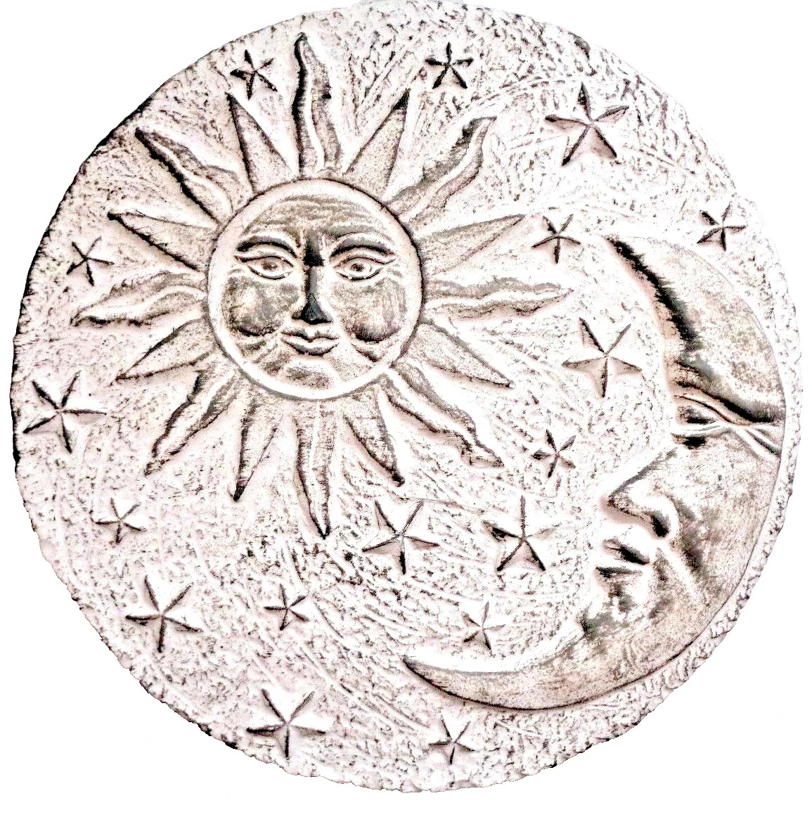 Eclipse steppingstone mold plaster concrete cement sun moon mould 12" x ...