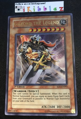 Gilford The Legend SD5-EN001 NM 1st Edition Ultra Rare YUGIOH. Tracked ...