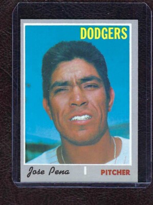 1970 Topps Baseball Card #523 Jose Pena, Los Angeles Dodgers, NM! | eBay