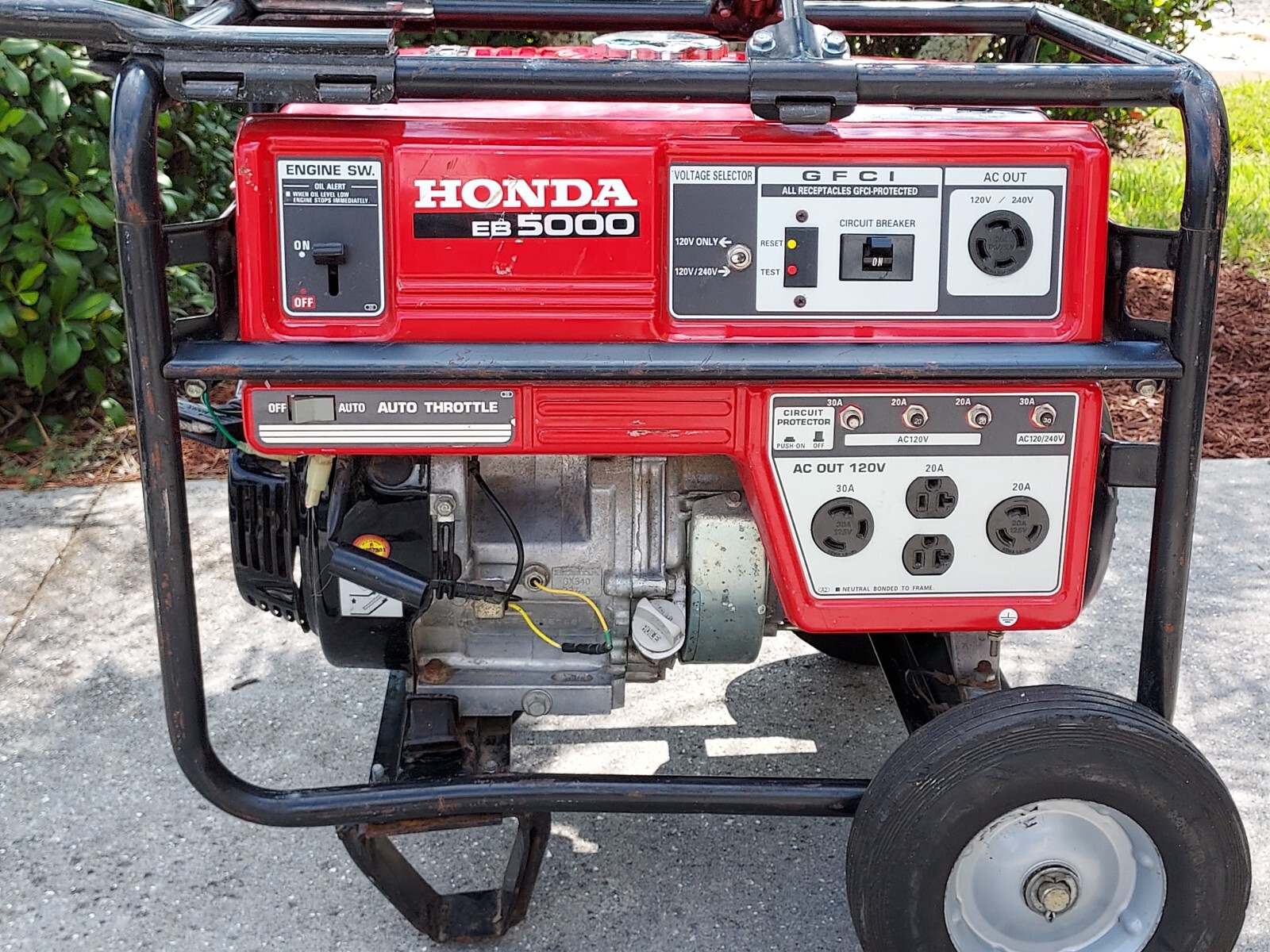 Honda EB 5000X Gas Powered Generator 11hp 120/240V 5 KVA 5000 Watt | eBay