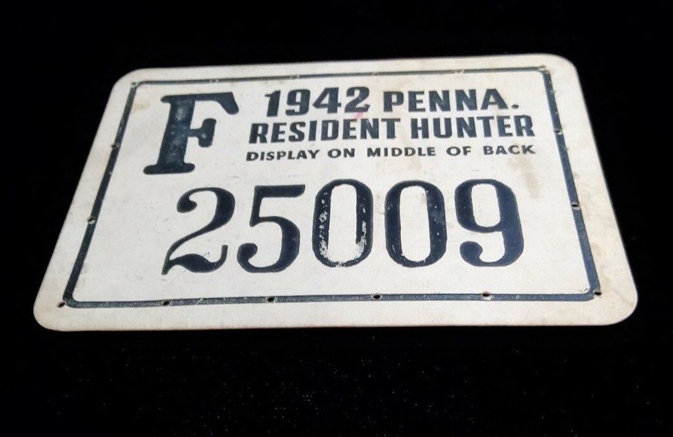 1942 PENNSYLVANIA ANTIQUE HUNTING LICENSE | eBay