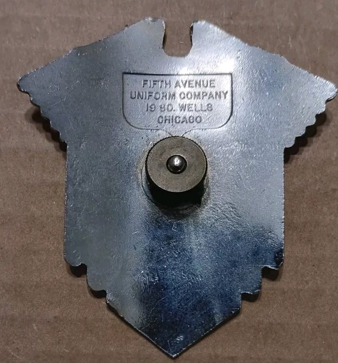 Vintage Yellow Cab Co Taxi Driver Pin Badge 5th Ave Uniform Co Chicago ...