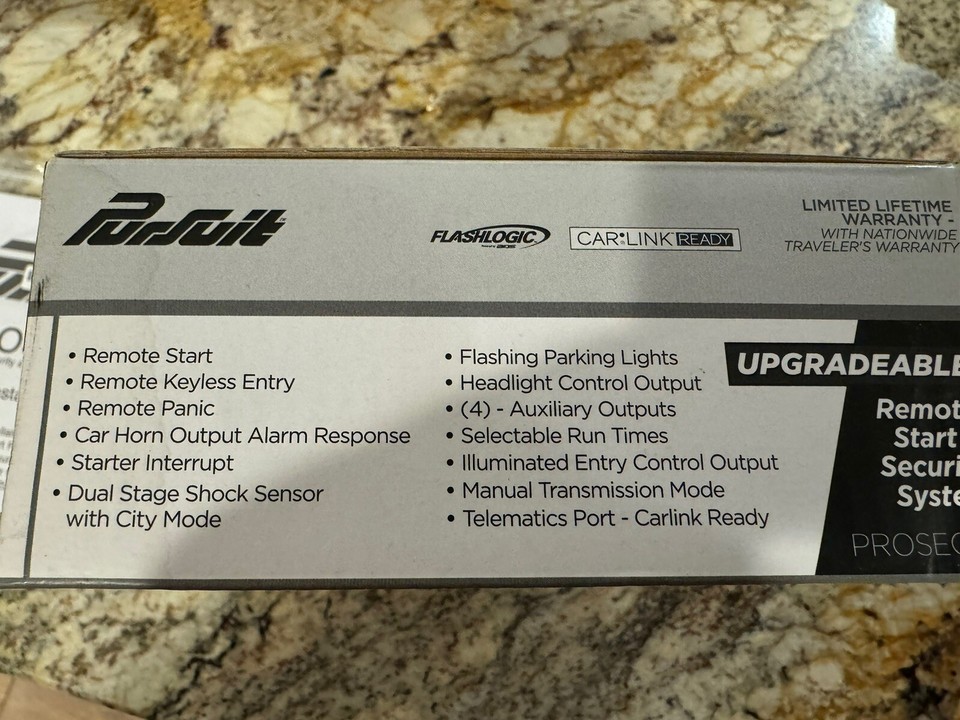 Pursuit Prosecrs Security System Remote Start Keyless Entry Use w ...