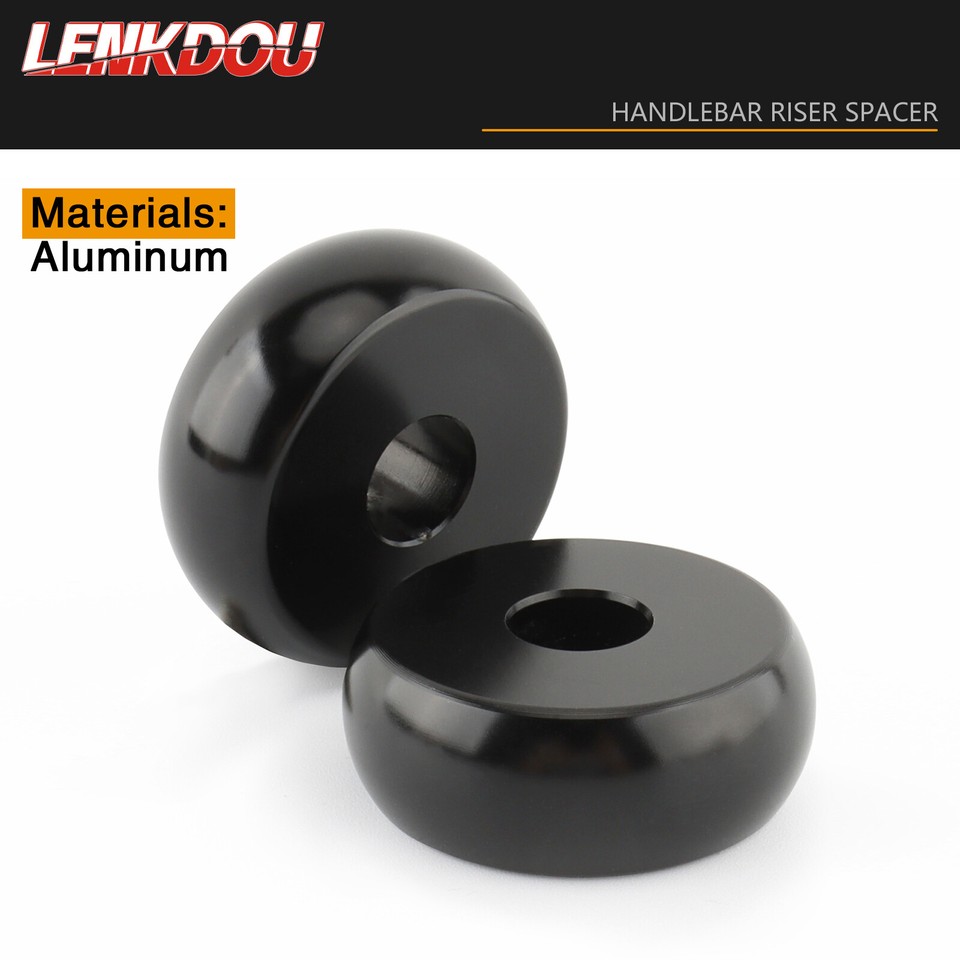 Black Handlebar Riser Spacer Kit For Harley Softail Breakout FXSB Dyna ...