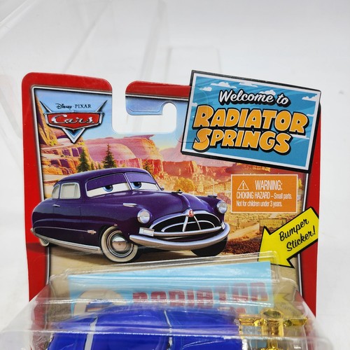 Disney Pixar Cars Doc Hudson Radiator Spring Trophy & Bumper Sticker ...