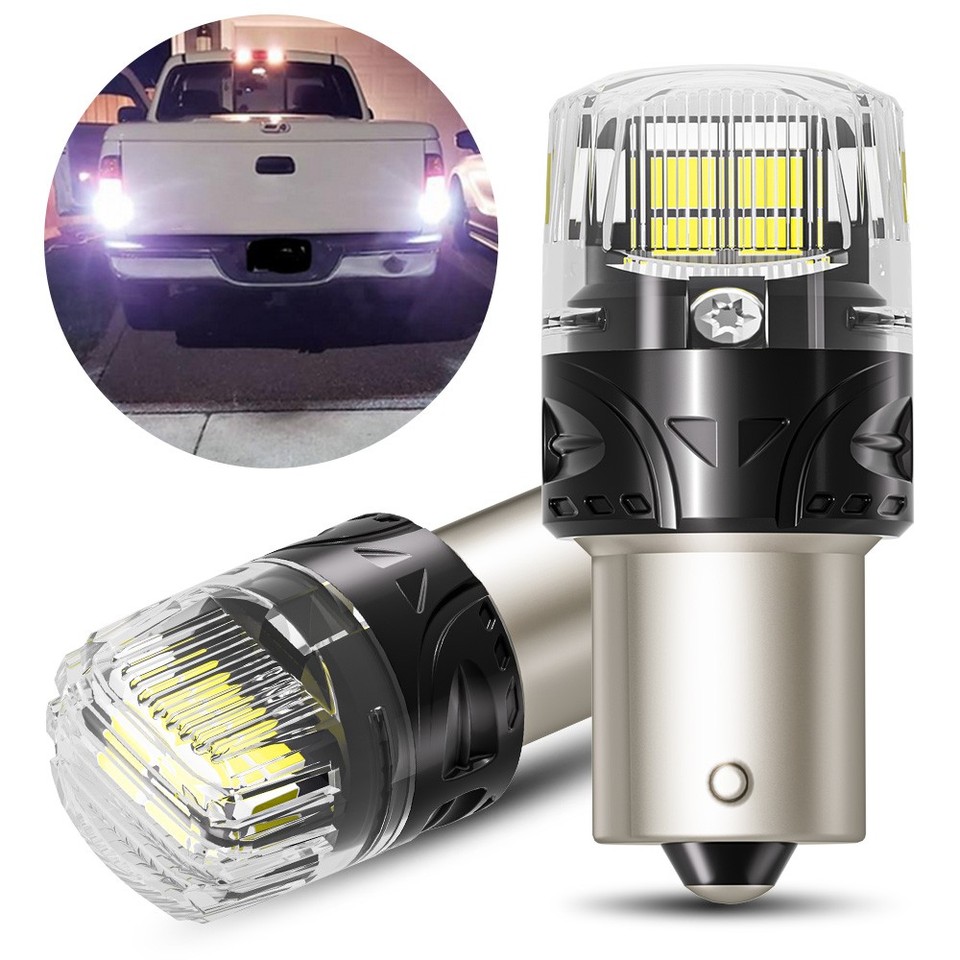 Cold White 1156 LED 7506 DRL Reverse Parking Lights Signal Turn Light ...