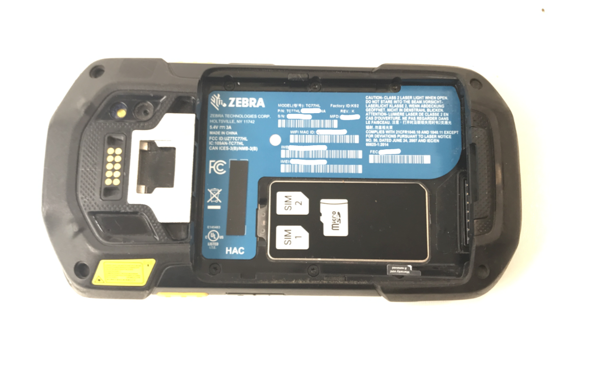 Zebra TC77 Mobile Barcode Scanner Computer - TC77HL-5ME24BG-A6 for sale ...
