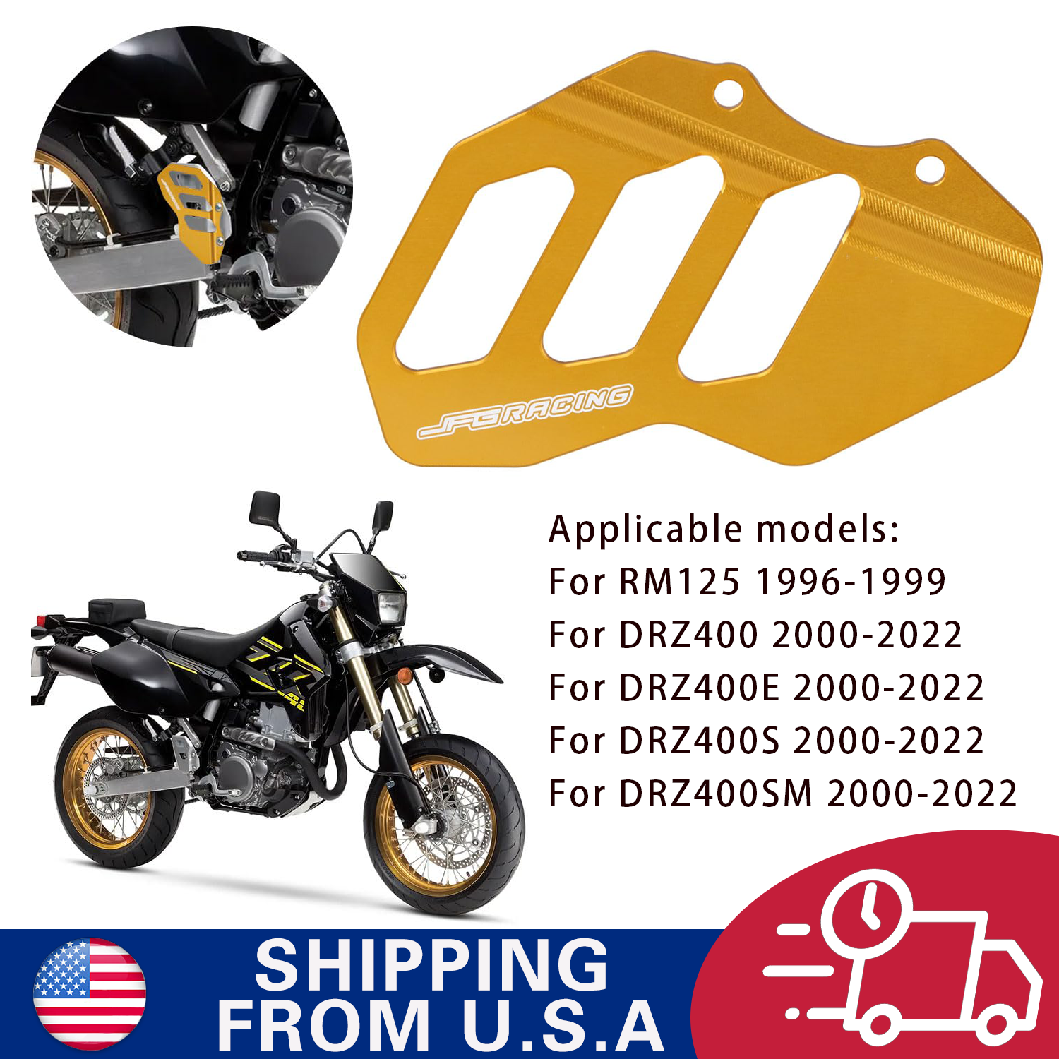 DRZ Rear Master Cylinder Guard Cover Protector for DRZ400 DRZ400E ...