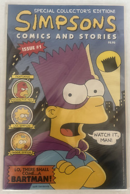 SIMPSONS COMICS AND STORIES #1 BONGO COMIC BOOK BARTMAN HOMER SEALED | eBay