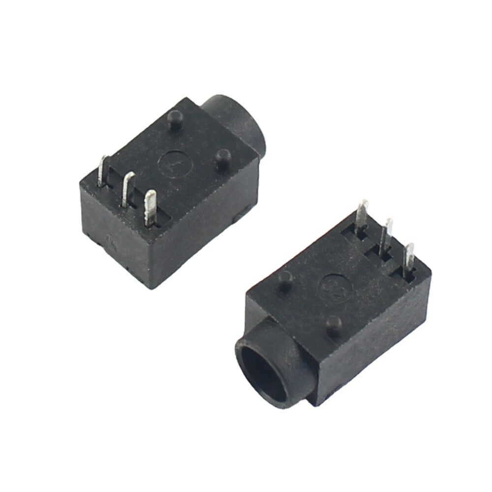 100Pcs DC Power Jack Supply Socket Connector Female DIP 3 Pin DC003A ...