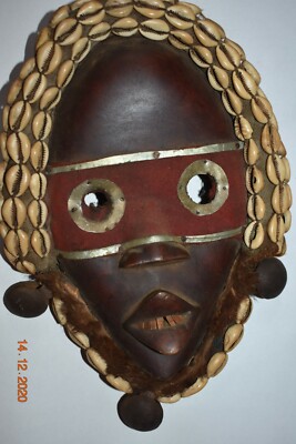 orig $499-DAN MASK, teeth, bells 1900S REAL 14" PROV. | eBay