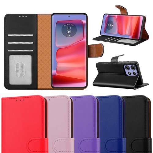 For Motorola Edge 50 Pro 50 Fusion 50 Ultra Case Leather Wallet Flip ...