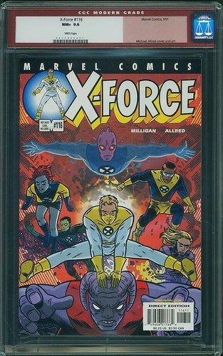 X-FORCE #116 CGC 9.6 NM+ MIKE ALLRED COVER - OLD CGC RED MODERN LABEL ...