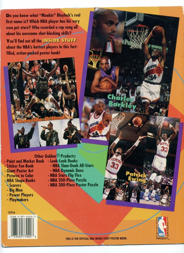 1993 NBA Inside Stuff Poster Book Charles Barkley Shaquille O’Neal ...