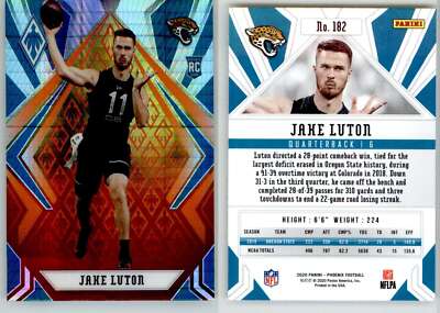 Jake Luton 2020 Phoenix Fanatics Fire Burst #182 Jaguars RC Rookie | eBay