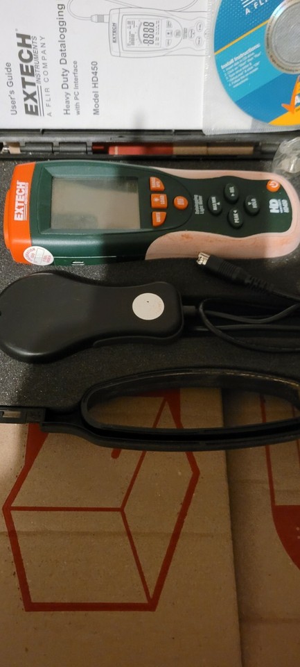 Extech Instruments HD450 Datalogging Light Meter W/ Light Sensor | eBay