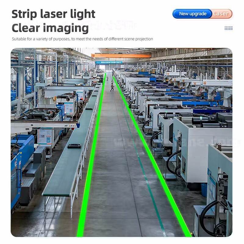 Industrial Virtual Laser Safety Line Sign Projector Floor Marking ...