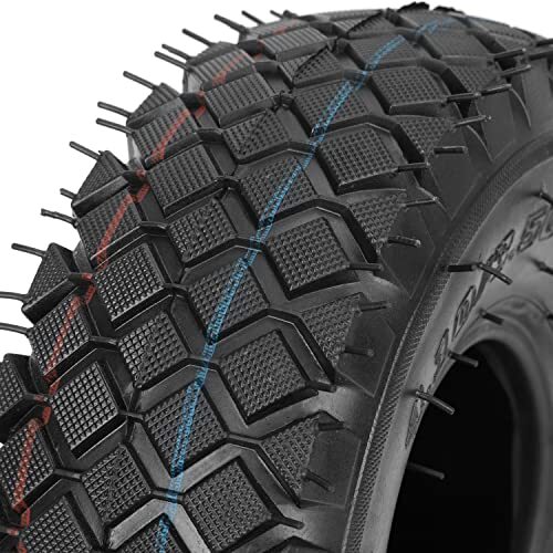 4.10/3.50-4 Inch Tire and Inner Tube for Lawn Mowers Hand Trucks ...