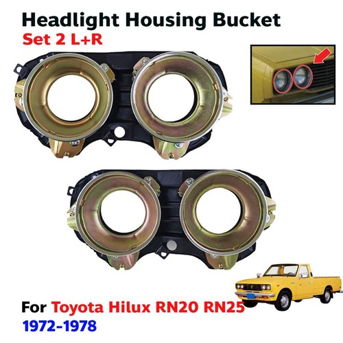 For Toyota Hilux RN20 RN25 Pickup 1972-78 Headlight Lamp Housing Bucket ...