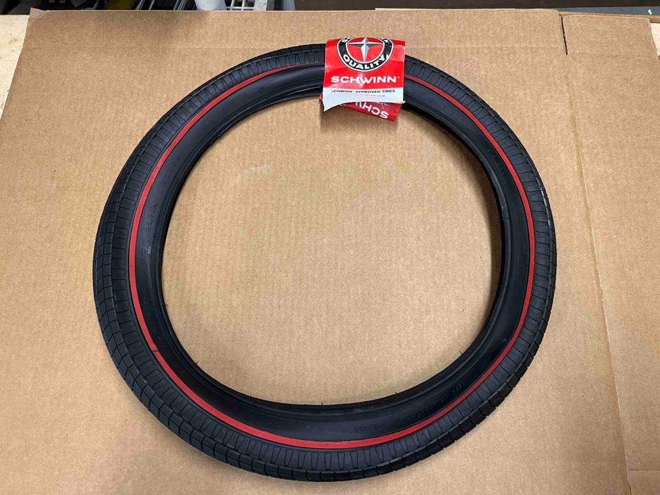 Schwinn Bicycle Red Line 20x2.125 Stingray & Krate Gripper Slik Tire | eBay