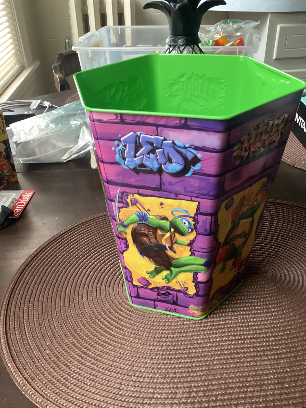 Teenage Mutant Ninja Turtles Mutant Mayhem Movie Promo Popcorn Tin ...