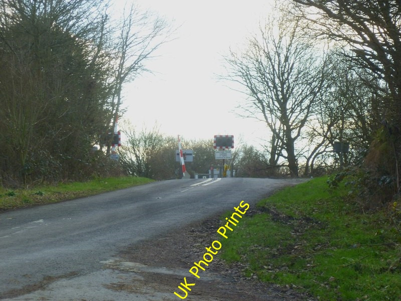 Photo 6x4 Wimland Road looking towards the level crossing Faygate See ...