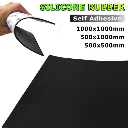 Self-Adhesive Silicone Rubber Sheet High Temp Plate Flexible Mat Pad ...