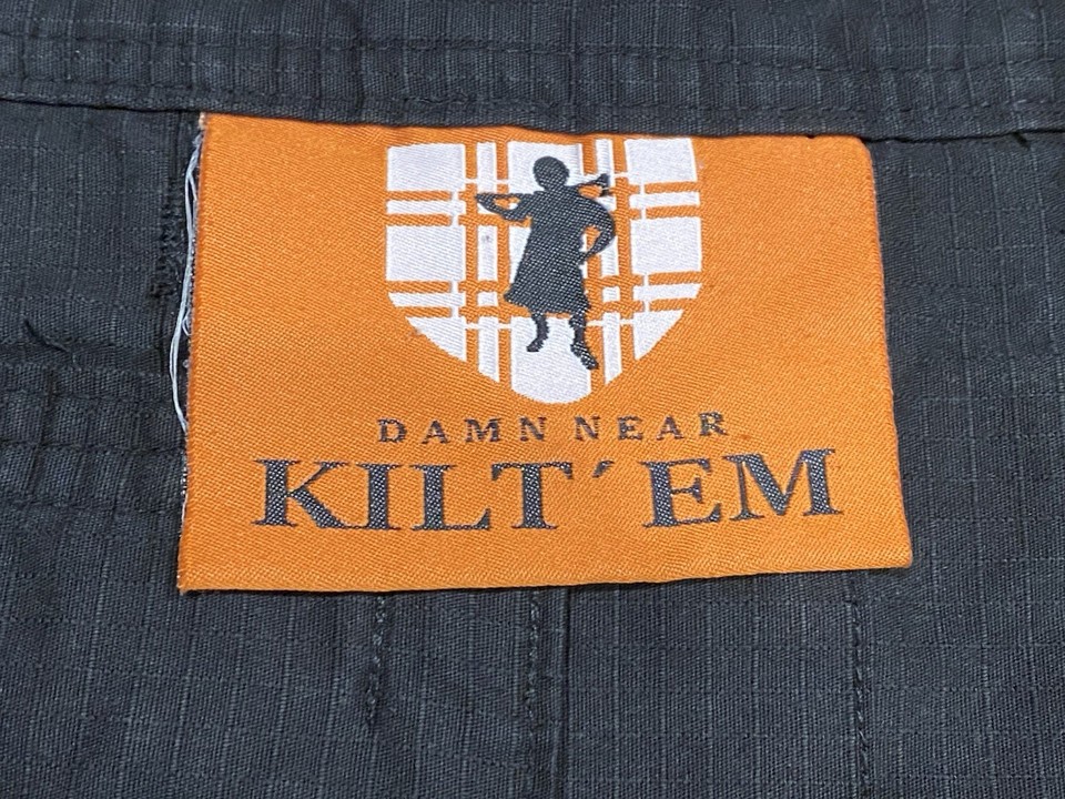 Damn Near Kilt Em Tactical Utility Kilt Black Rip Stop Military Grade ...