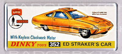 UFO ED STRAKER'S CAR toy box art WIDE FRIDGE MAGNET - CLASSIC TOY ...