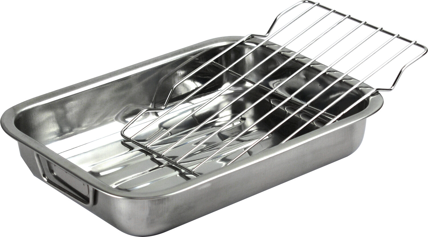 Stainless Steel Roasting Tray Oven Pan Dish Meat Baking Roasting Tin ...