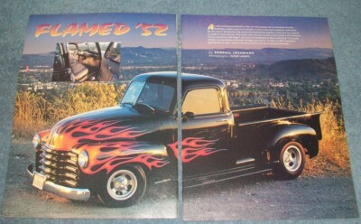 1952 Chevy 5-Window Pickup Vintage RestoMod Article "Flamed '52" | eBay