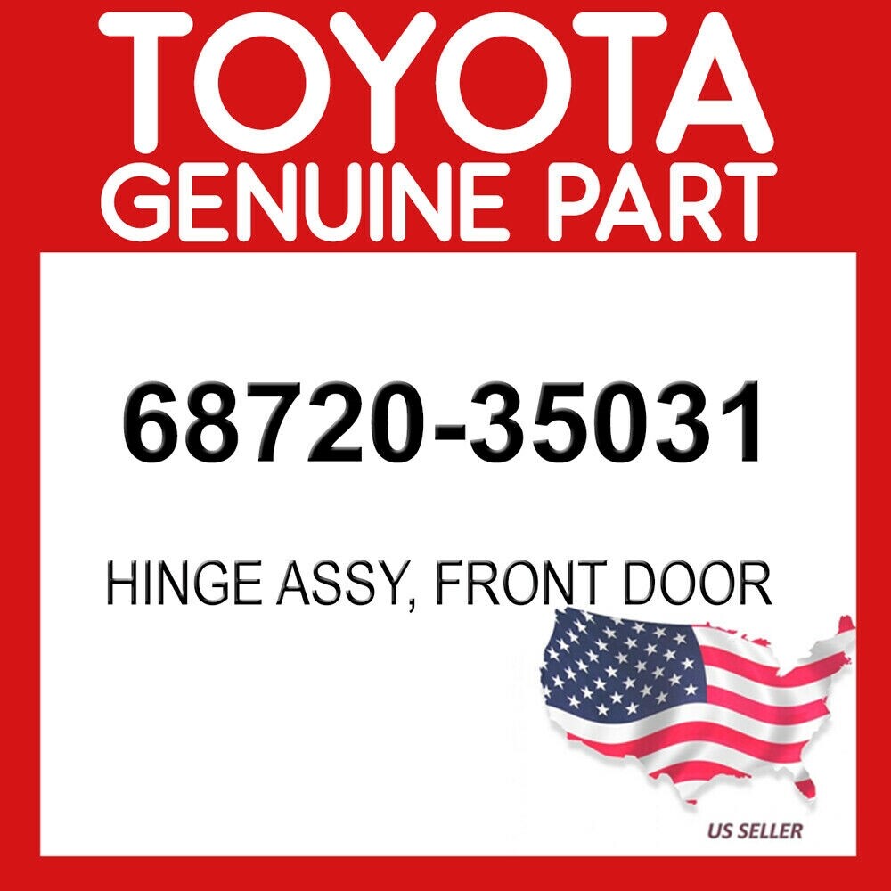 TOYOTA GENUINE 68720-35031 HINGE ASSY, FRONT DOOR, UPPER LH OEM ...